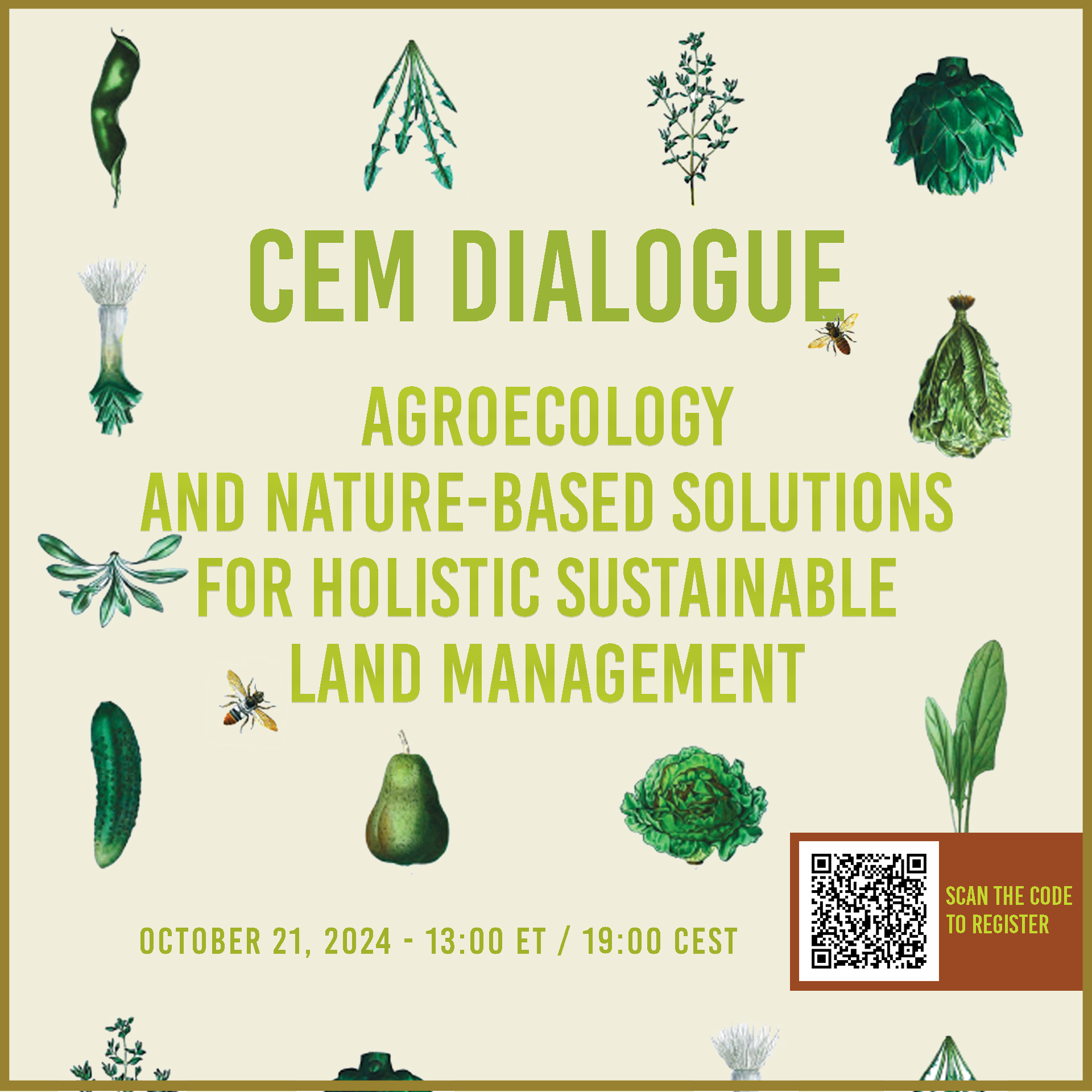 CEM Dialogues: Agroecology and Nature-Based Solutions for holistic ...